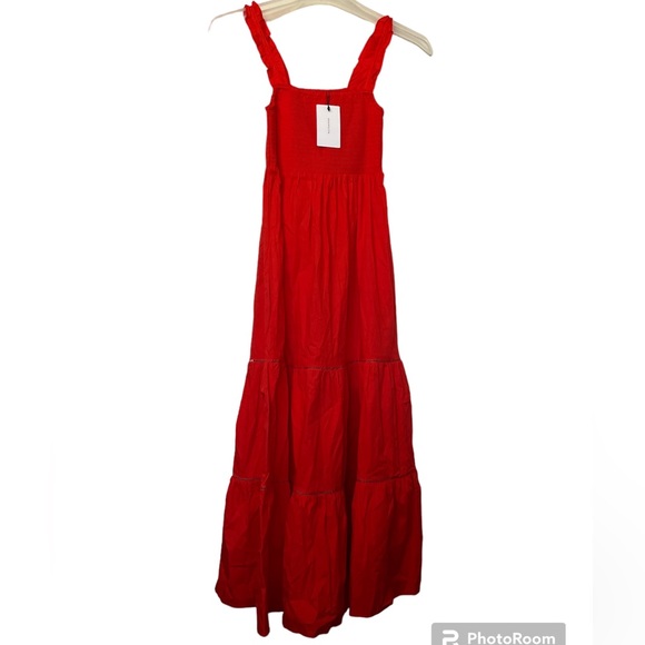 o.p.t | Dresses | Opt Ruffle Sleeves Long Dress | Poshmark